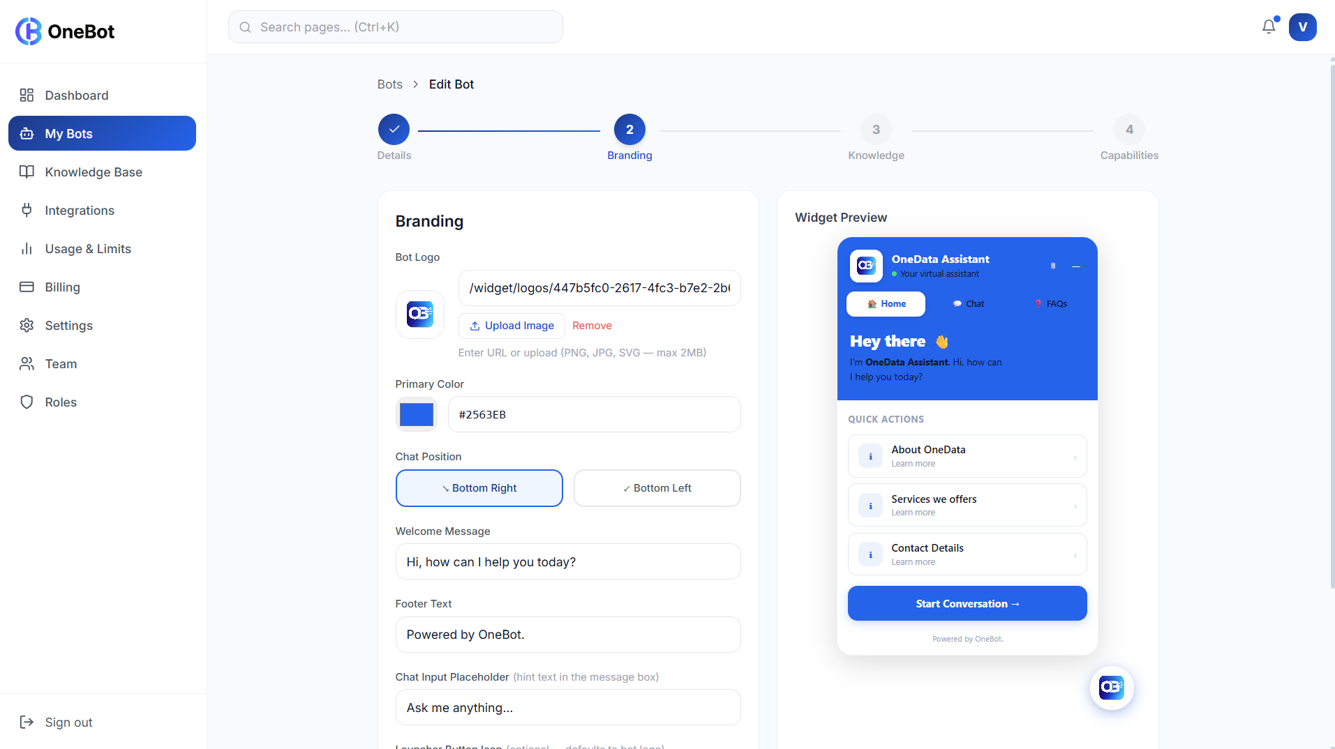 AI Chatbot for Websites – Build & Deploy | ChatOne
